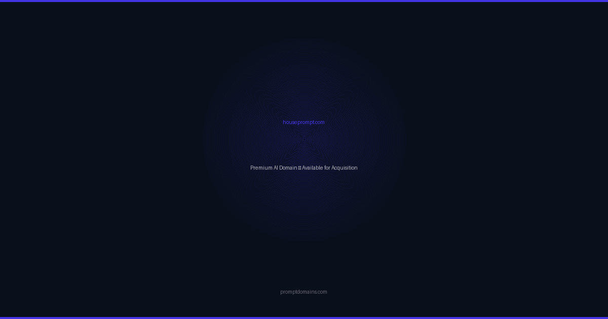 houseprompt.com — AI Prompts | Premium Domain For Sale